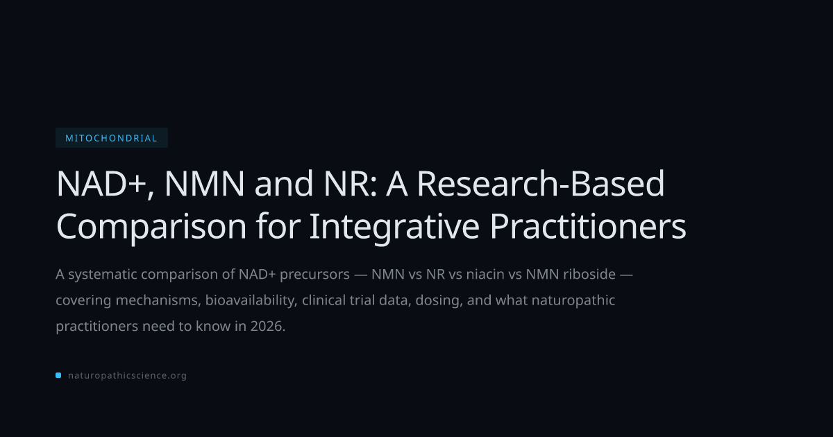 NAD+, NMN and NR: A Research-Based Comparison for Integrative ...